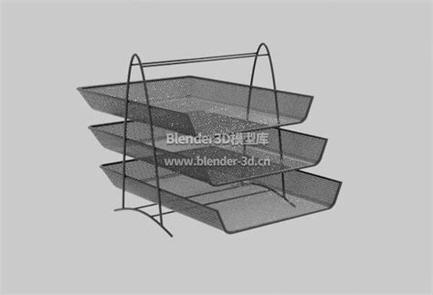 Blender 金属文件盘3d模型素材资源免费下载 Blender3d模型库