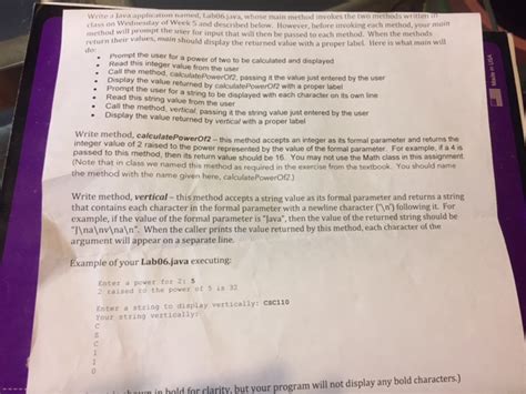 Solved Write A Java Application Named Lab 06 Java Whose