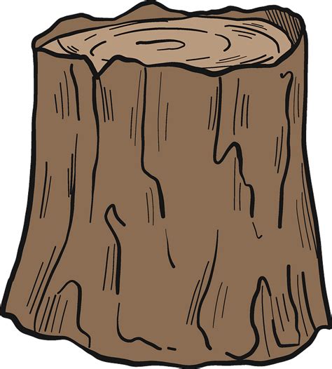 Tree Stump Free Vector Clipart Images On Creazilla Com