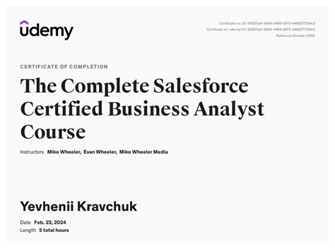 Udemy Course Completion Certificate Yevhenii Kravchuk