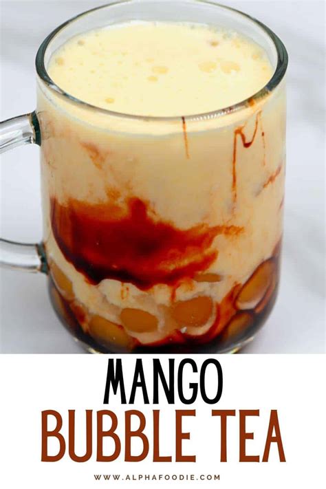 Mango Bubble Tea Recipe With Tapioca Pearls At Darrell Coria Blog