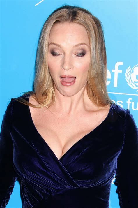 Uma Thurman Showing Huge Cleavage At The Unicef Snowflake Ball In New York Porn Pictures Xxx
