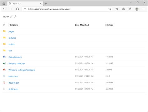 Github Ryanerdmannazure Storage Browser A Directory Browser For Azure Storage Static Websites