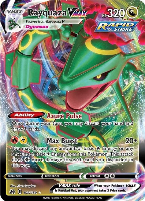 Rayquaza Vmax 102 Crown Zenith Pokemon