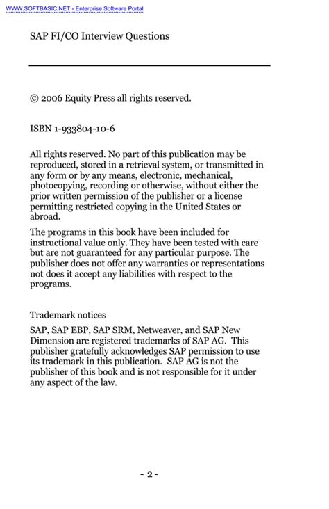 Sap Fico Interviewquestionspreview Pdf