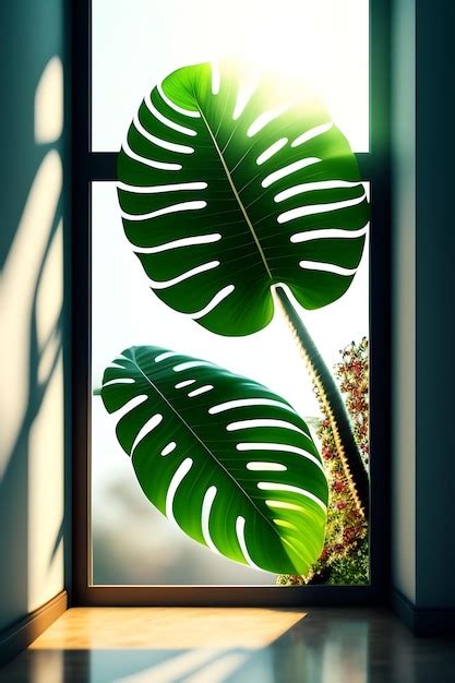 Premium Ai Image Beautiful Tropical Tree With Green Small Lanceolate