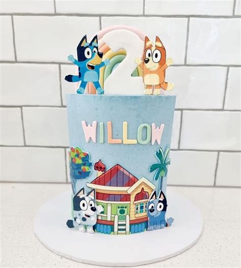 11 Cute Bluey Birthday Cake Ideas Disney Birthday Ideas Frozen