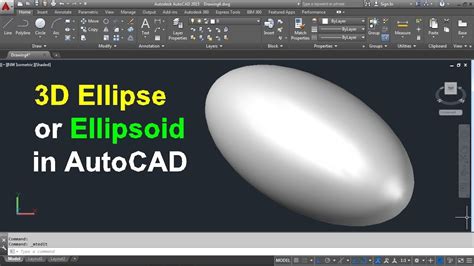 AutoCAD 3D Ellipse Tutorial How To Create Ellipsoid In AutoCAD YouTube