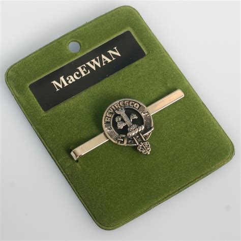 Macewan Clan Crest Pewter Tie Slide