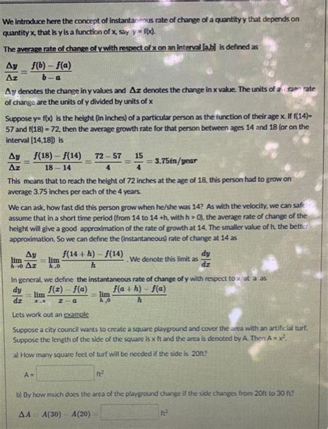 Solved 4 We Introduce Here The Concept Of Instantaneous Rate Chegg Com