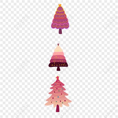 크리스마스 일러스트 핑크 그라데이션 별 트리제전구배 Png 일러스트 무료 다운로드 Lovepik