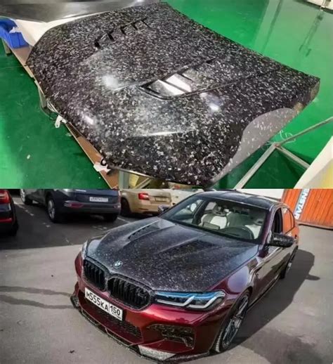 실제 단조 탄소 섬유 보닛 Bmw G30 G38 F90 M5 5 시리즈 2018 2019 2020 2021 2022 프론트