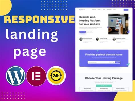 Wordpress Responsive Landing Page Design Using Elementor Pro Upwork