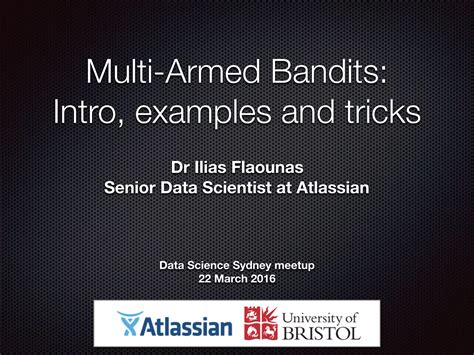 Multi Armed Bandits Intro Examples And Tricks Ppt