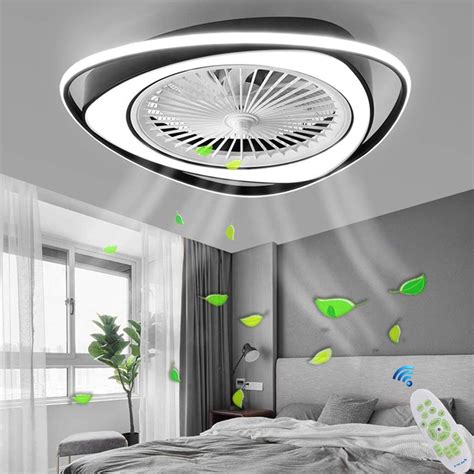 Plafonnier Ventilateur De Plafond Avec Éclairage Led Lumière Dimmable