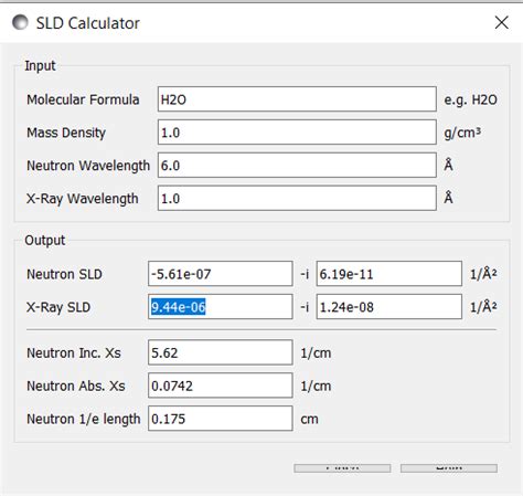 SLD Calculator Widget Has Squashed Tool Buttons Issue 2301 SasView