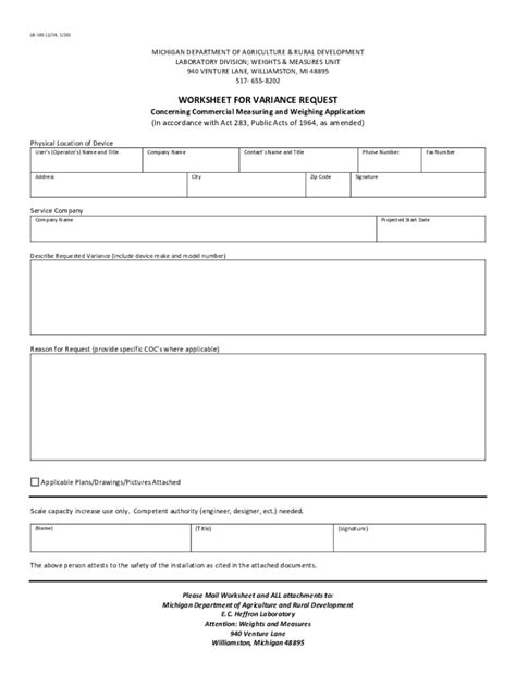 Fillable Online Lb 185 Variance Request Form Lb 185 Variance Request Form Fax Email Print