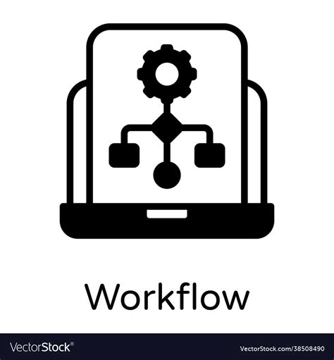 Workflow Royalty Free Vector Image Vectorstock