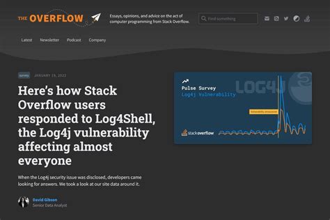 Stack Overflow、log4jの脆弱性に関するユーザーのアクセス状況を公開