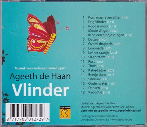 Vlinder Ageeth De Haan Ageeth De Haan Muziek Bol