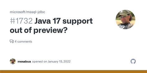 java 17 support out of preview · issue 1732 · microsoft mssql jdbc · github