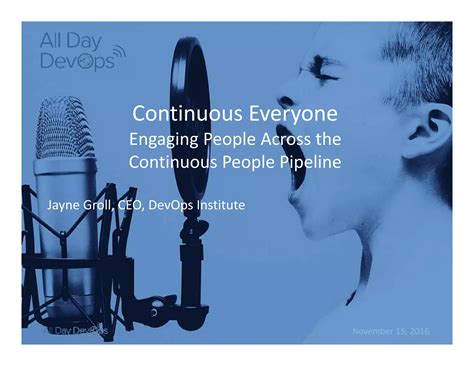 Continuous Everyone Engaging People Across The Continuous Pipeline Ppt