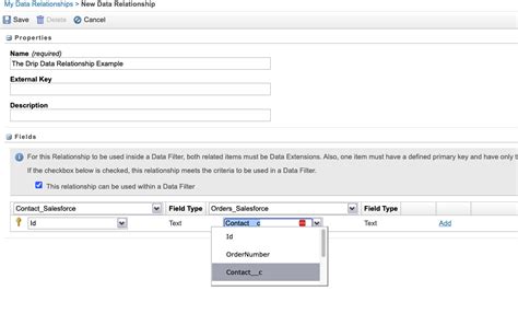 Marketing Cloud Data Relationships Feature Connect Data Extensions