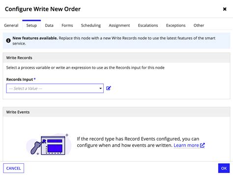 Configure Record Events Data Fabric