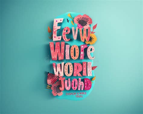 Empowering Slogans Develop a Banner with Bold Typography Stock ...