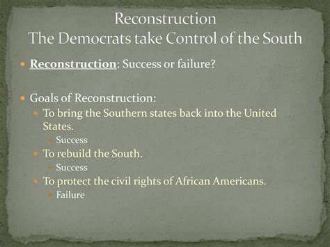reconstruction ppt download