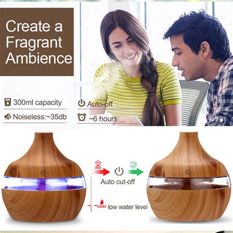 300ml Air Aroma Essential Oil Diffuser Led Aroma A Grandado
