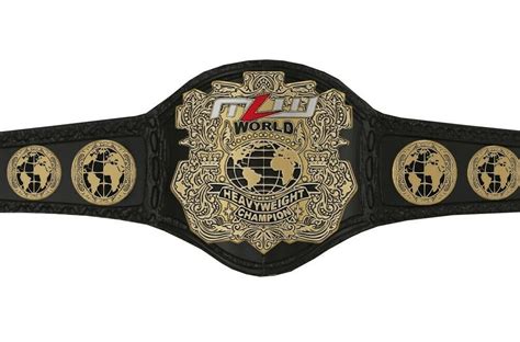 Mlw Wrestling Heavyweight Championship Belt Black Leather Strap Adult Size