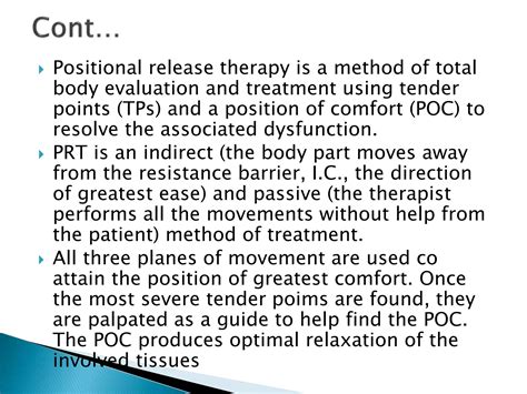 Positional Release Technique Pptx First Aid Injuries