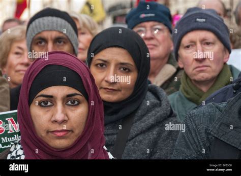 March For Gaza And Against Bbc Pro Israel Bias Muslim Women And Others