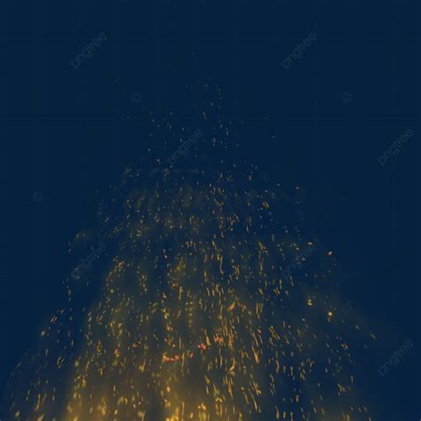 Flying Fire Particles Glow Effect Transparent Clipart Free Psd Fire