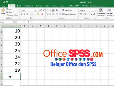 Cara Penggunaan Fungsi MAX Dan MIN Pada Excel Dan Contohnya OfficeSPSS