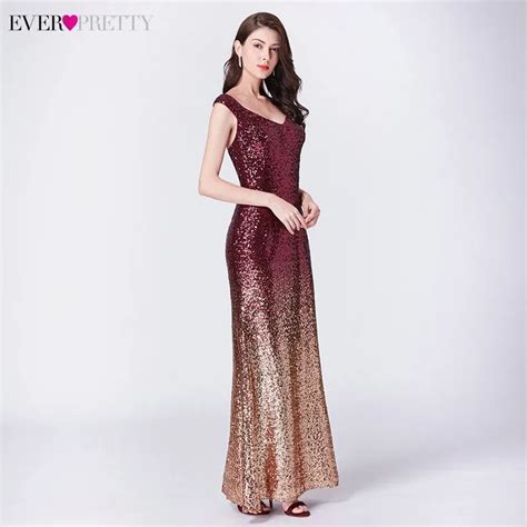Сексуальные платья для выпускного вечера Ever Pretty с V образным вырезом без рукавов с