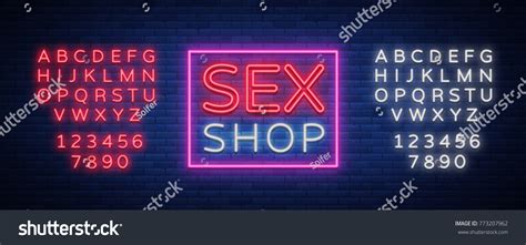 Sex Shop Logo Night Sign Neon Stock Vector Royalty Free 773207962 Shutterstock