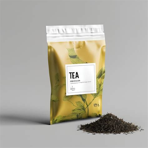 Tea Packaging Mockup Premium Ai Generated Image
