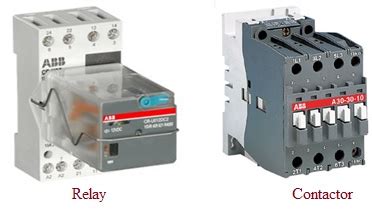 Differences Between Relay And Contactor VIVA DIFFERENCES