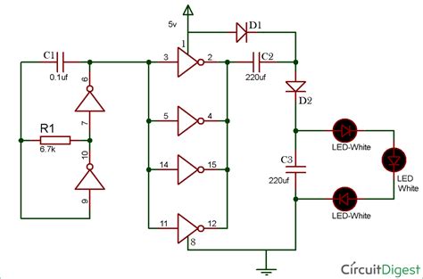 Circuit Diagram Of Electric Torch Circuit Diagram