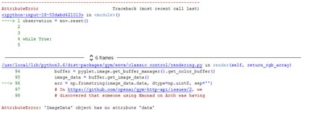 Openai Gym Classic Control Environment Is Giving Attributeerror With