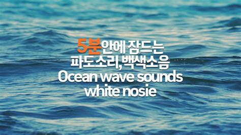 🌊3hours 😪5분안에 잠드는 파도소리 백색소음 Ocean Wave Sounds White Nosie Youtube