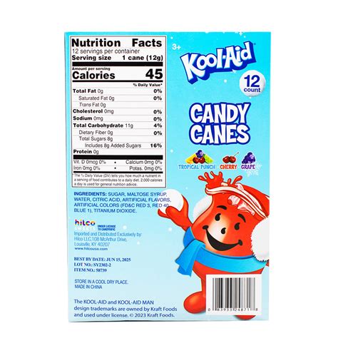 Kool Aid Candy Canes 53oz Candy Funhouse Candy Funhouse Ca