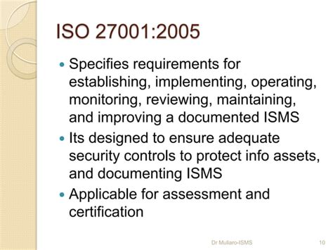 Information Security Management Systemsisms By Dr Wafula Ppt