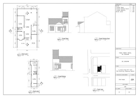 Gambar Imb Rumah Ibu Sun Jasa Gambar Imb