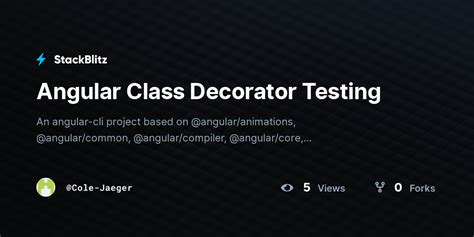 angular class decorator testing stackblitz