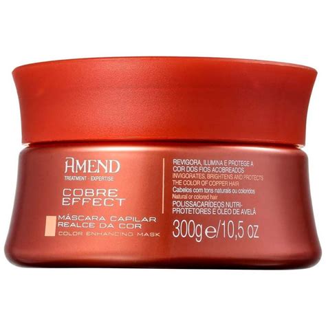 Máscara Capilar De Tratamento Cobre Effect Amend 300g Drogaria Sao Paulo