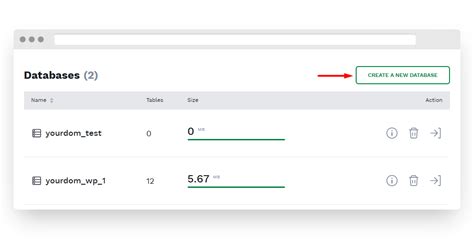 Create A Mysql Database And User