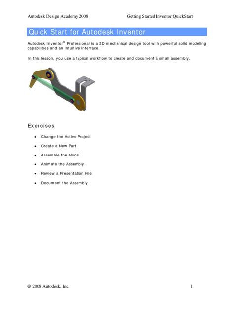pdf getting started inventor quickstart dokumen tips
